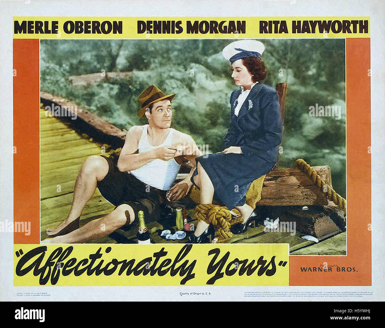 Affectionately Yours - Movie Poster Stock Photo - Alamy