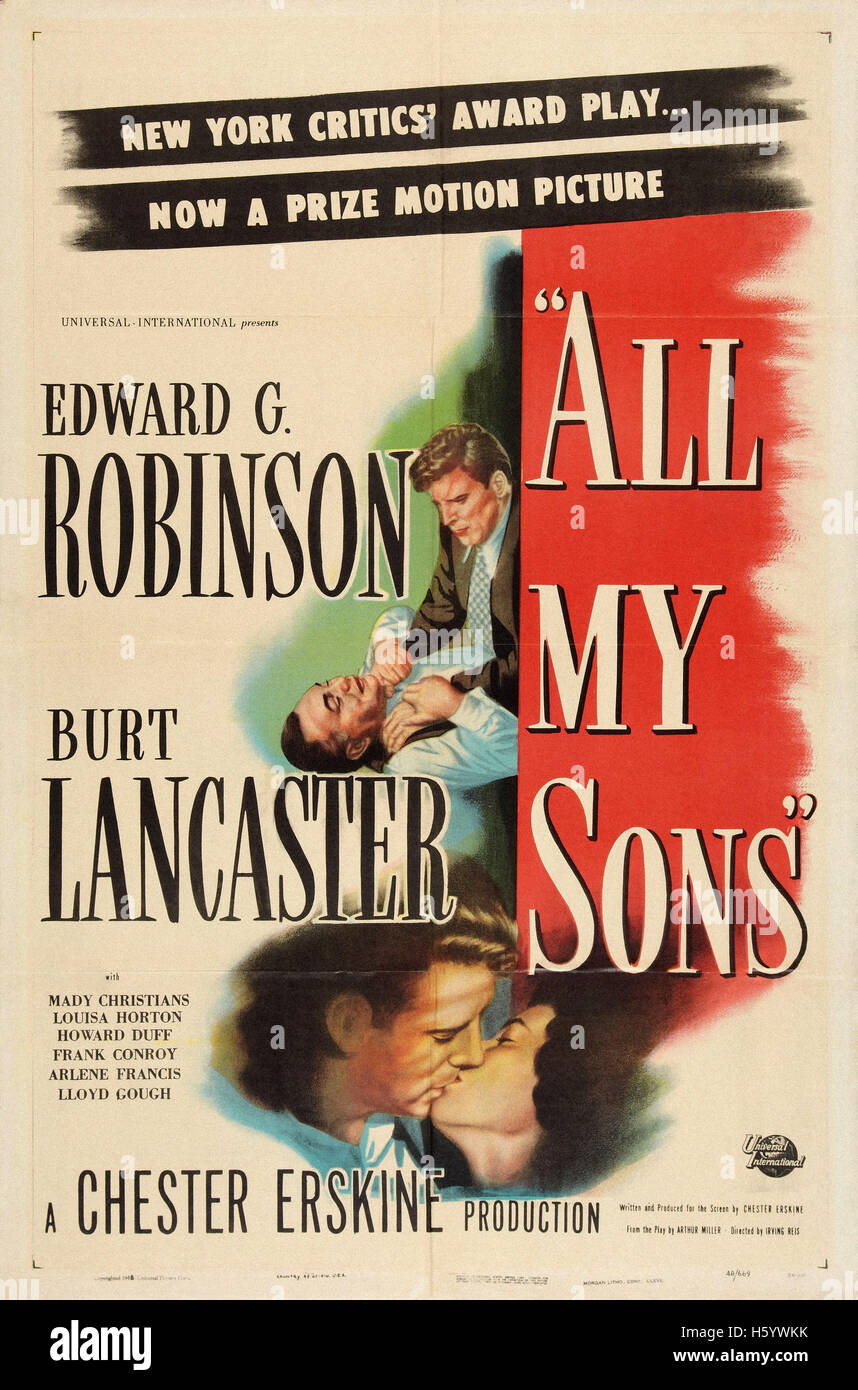 All My Sons - Movie Poster Stock Photo - Alamy