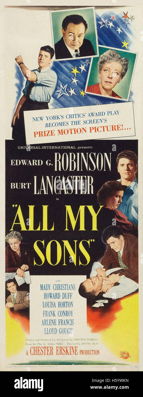 All My Sons - Movie Poster Stock Photo - Alamy