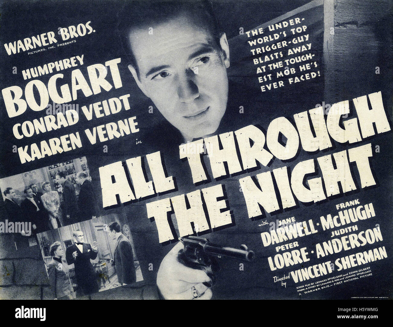 All Through the Night - Movie Poster Stock Photo - Alamy