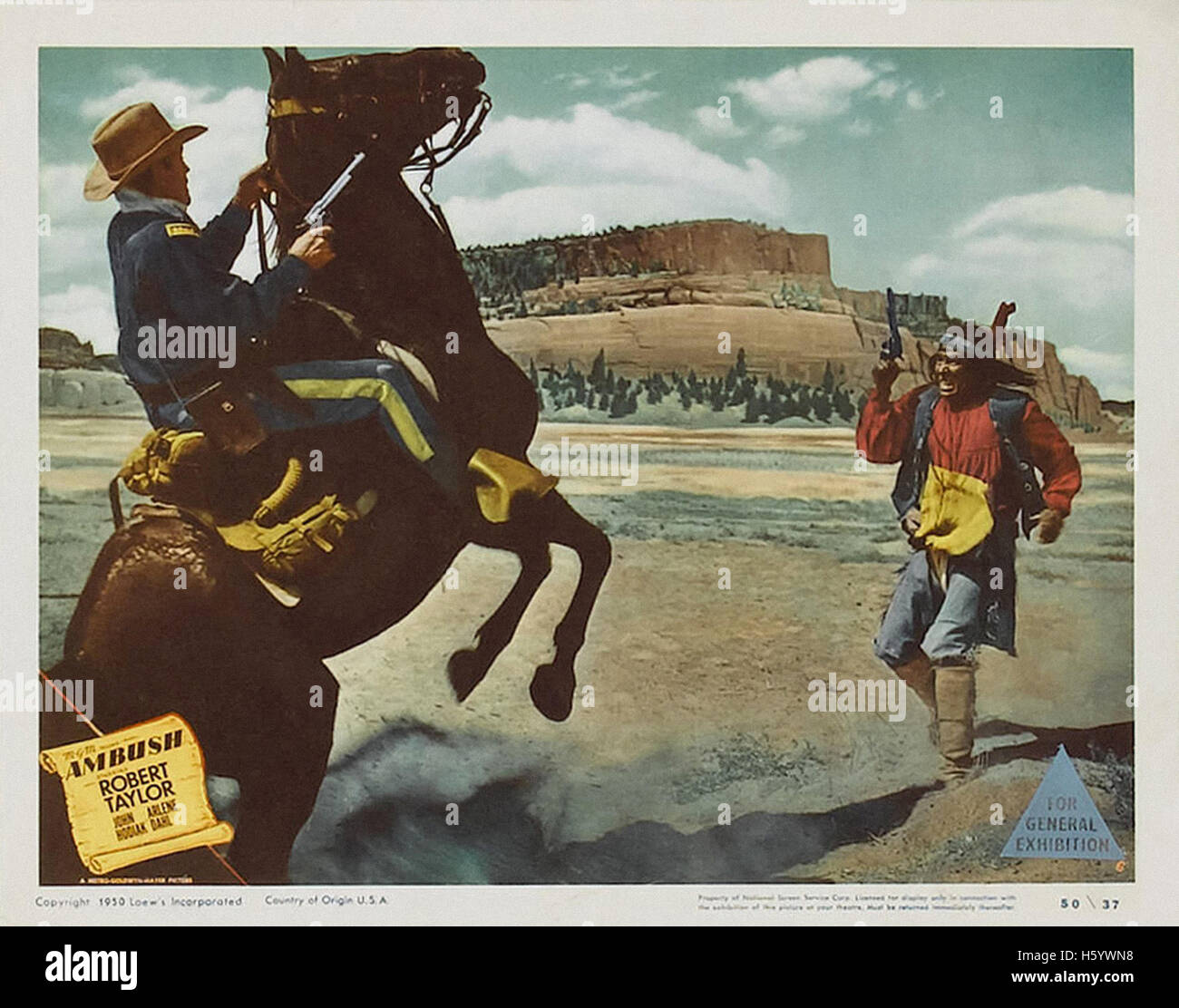 Ambush (1950) - Movie Poster Stock Photo - Alamy