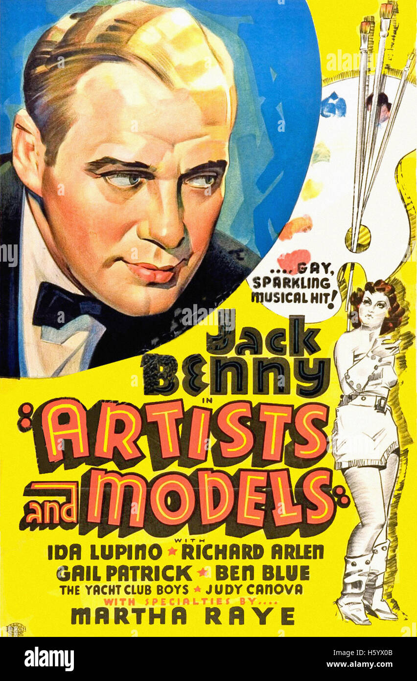 Artists and Models (1937) - Movie Poster Stock Photo - Alamy