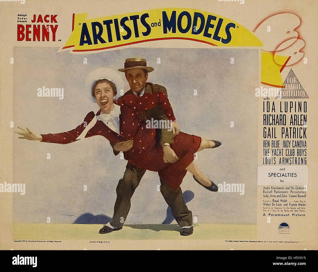 Artists and Models (1937) - Movie Poster Stock Photo - Alamy