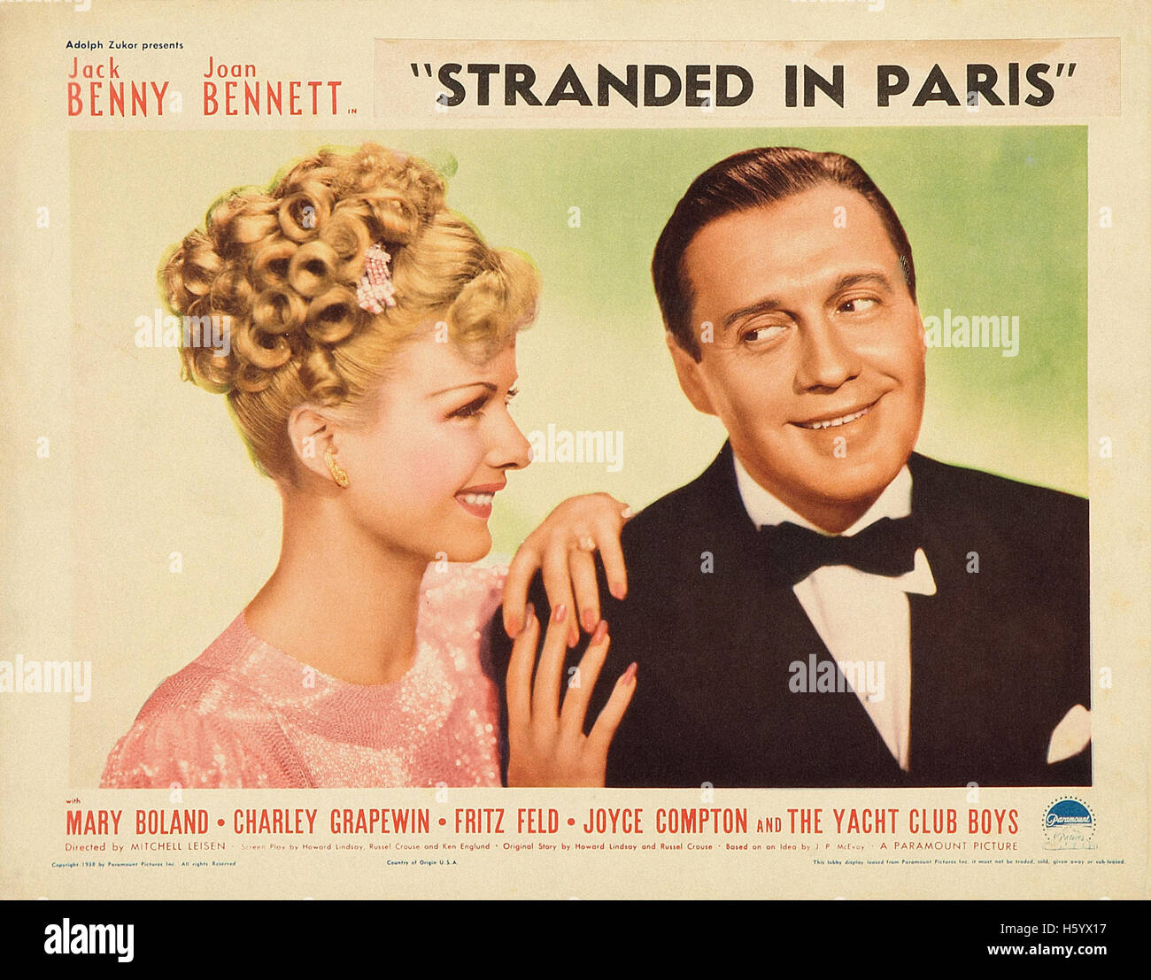 Artists and Models Abroad - Movie Poster Stock Photo - Alamy