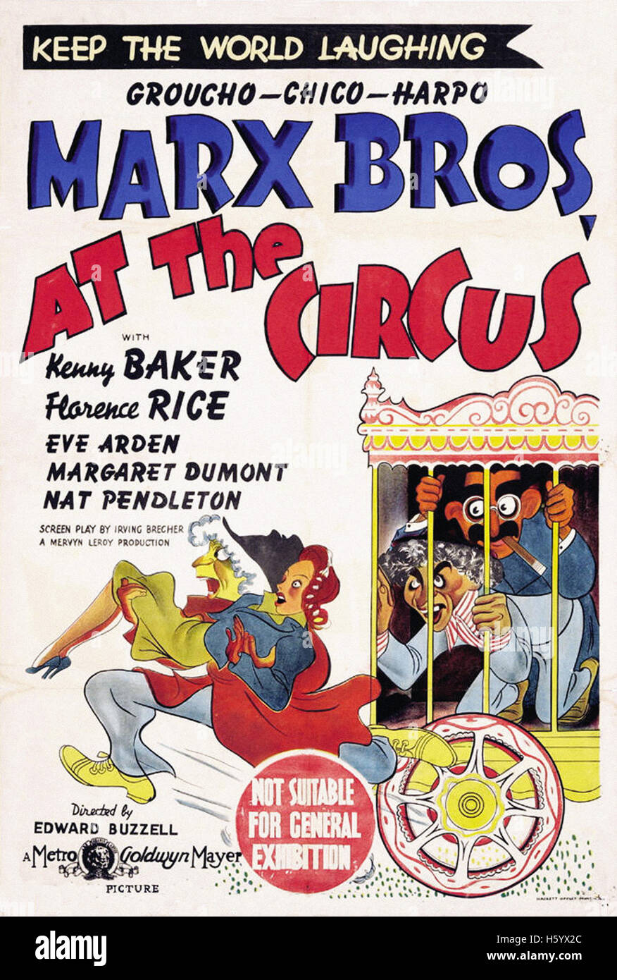 At the Circus - Movie Poster Stock Photo - Alamy