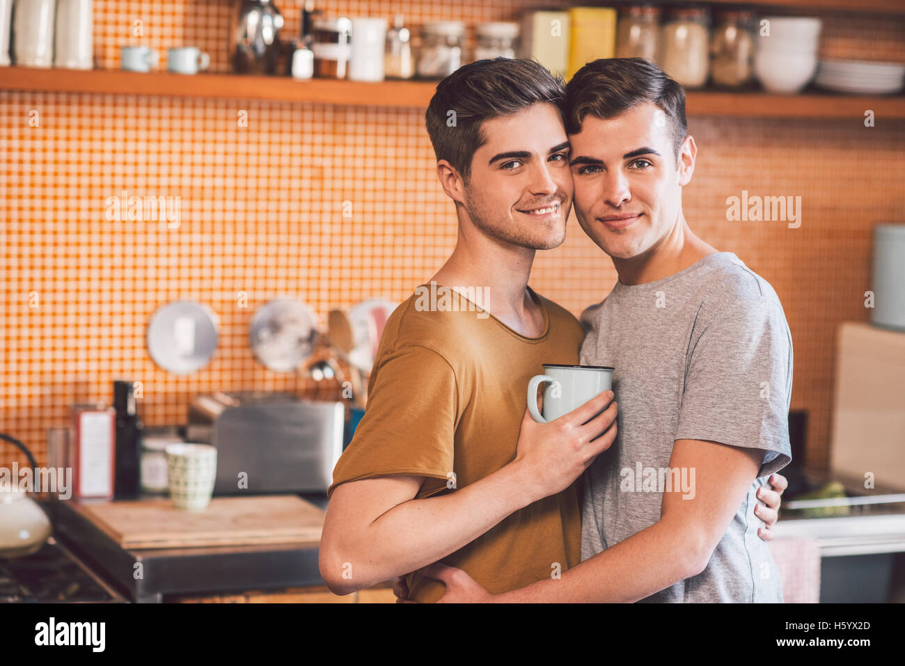 Enjoying a slow morning together Stock Photo - Alamy