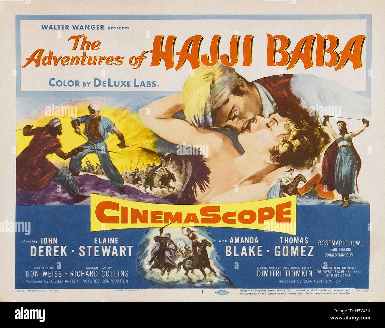 The Adventures of Hajji Baba - Movie Poster Stock Photo - Alamy