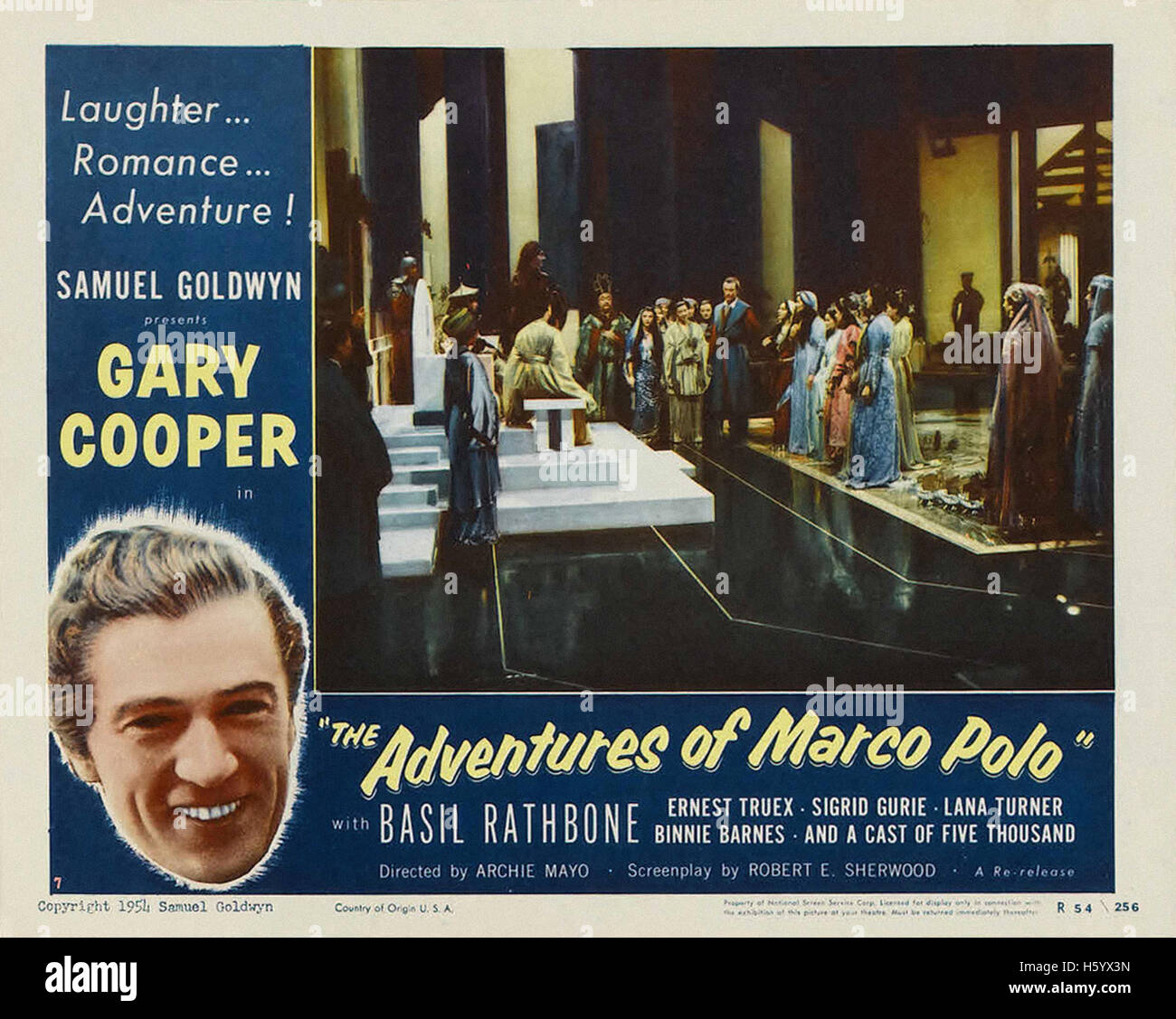 The Adventures of Marco Polo - Movie Poster Stock Photo - Alamy