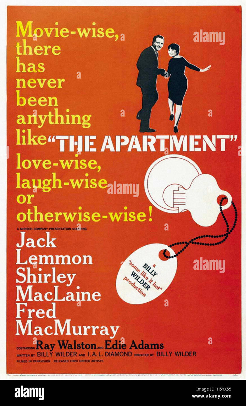 The Apartment - Movie Poster Stock Photo - Alamy
