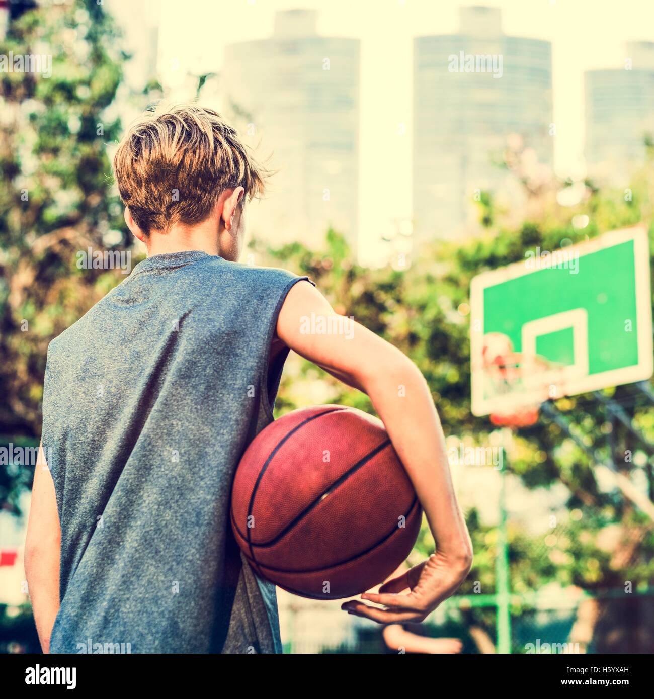 Basketball Athlete Sport Skill Playing Exercise Concept Stock Photo - Alamy