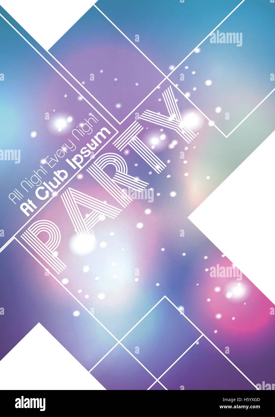 Abstract Party Flyer - Vector Illustration Stock Vector Image & Art - Alamy