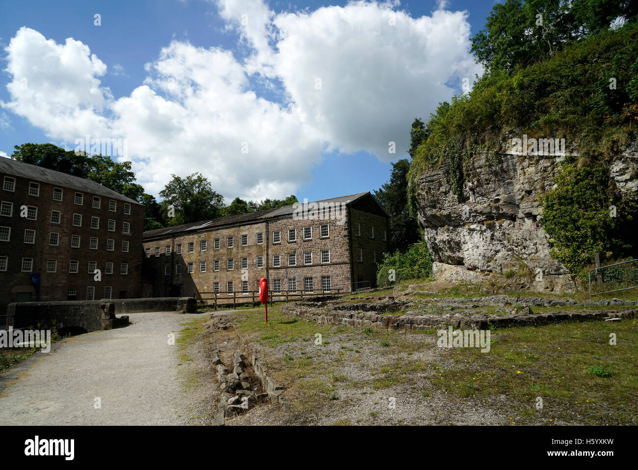 Arkwrights mill buildings museum Cromford near Matlock Derbyshire ...