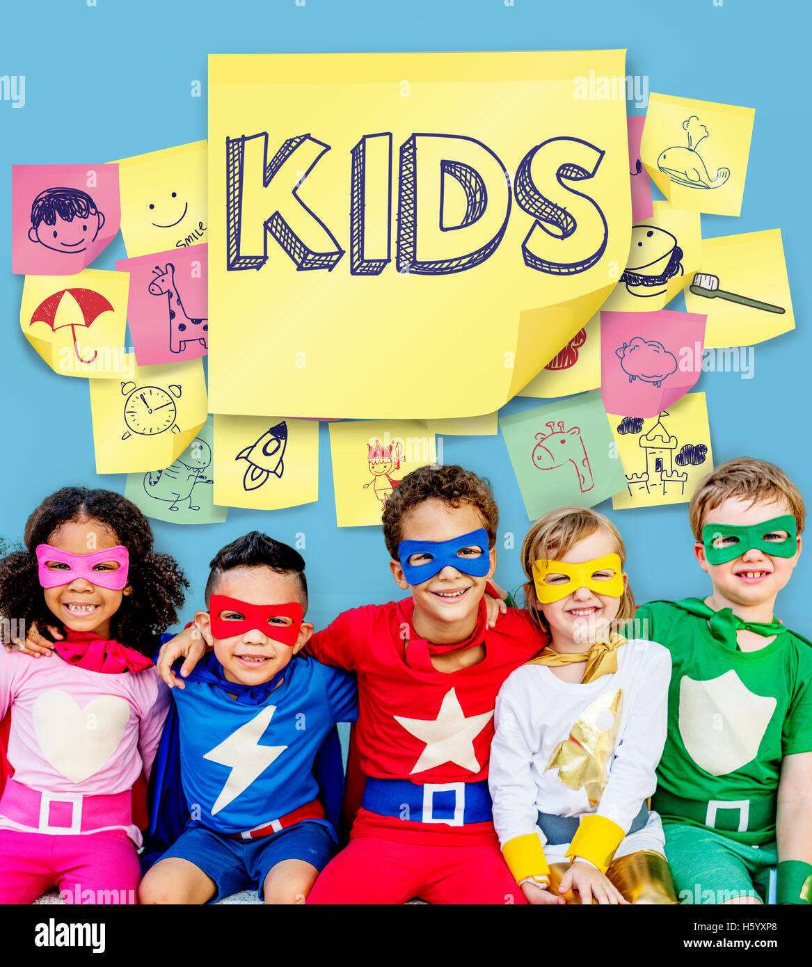 Children Playful Happiness Enjoyment Childhood Concept Stock Photo - Alamy