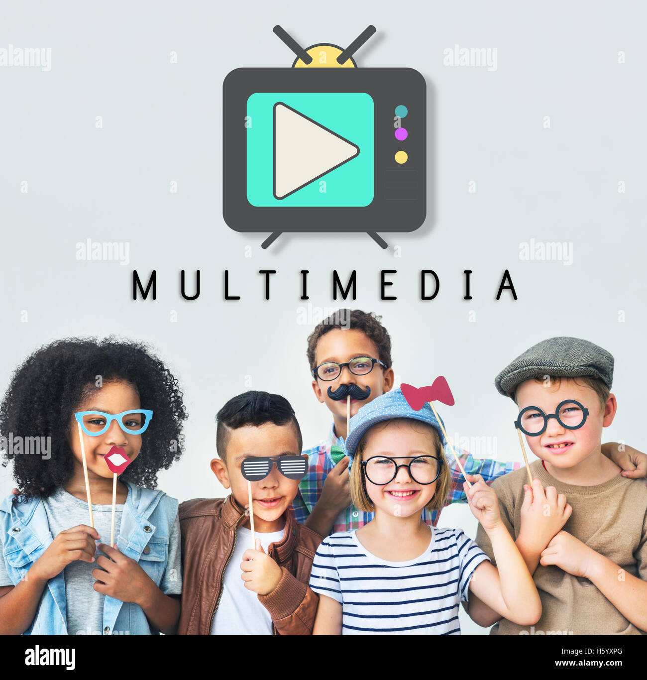 TV Play Button Media Entertainment Graphic Concept Stock Photo - Alamy