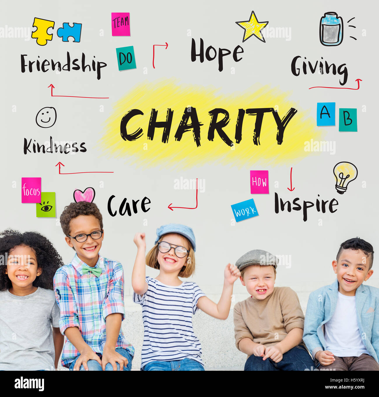Charity Community Share Help Concept Stock Photo - Alamy