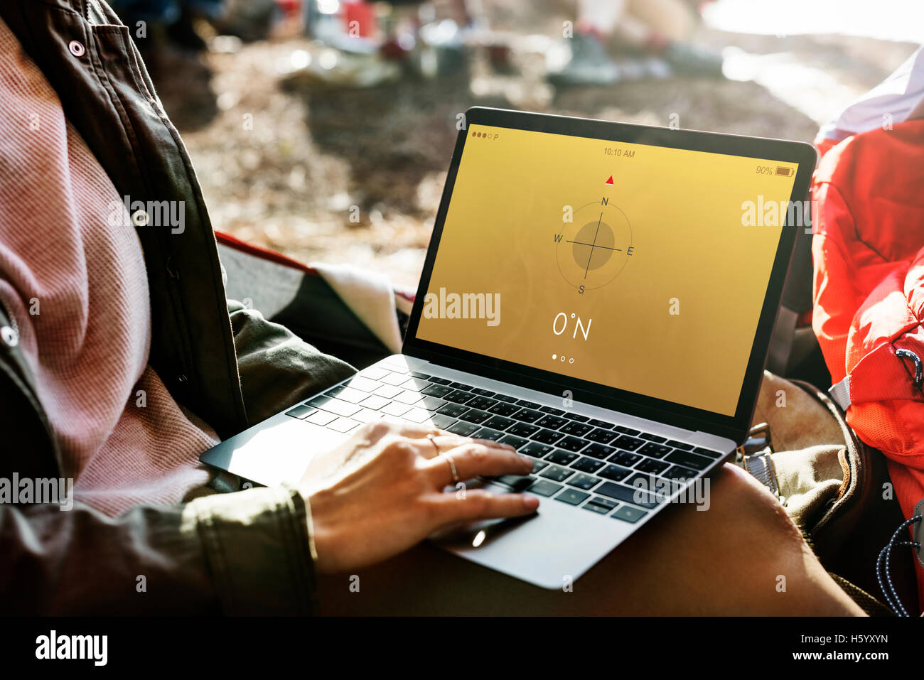 Map Direction Compas Navigation Concept Stock Photo - Alamy