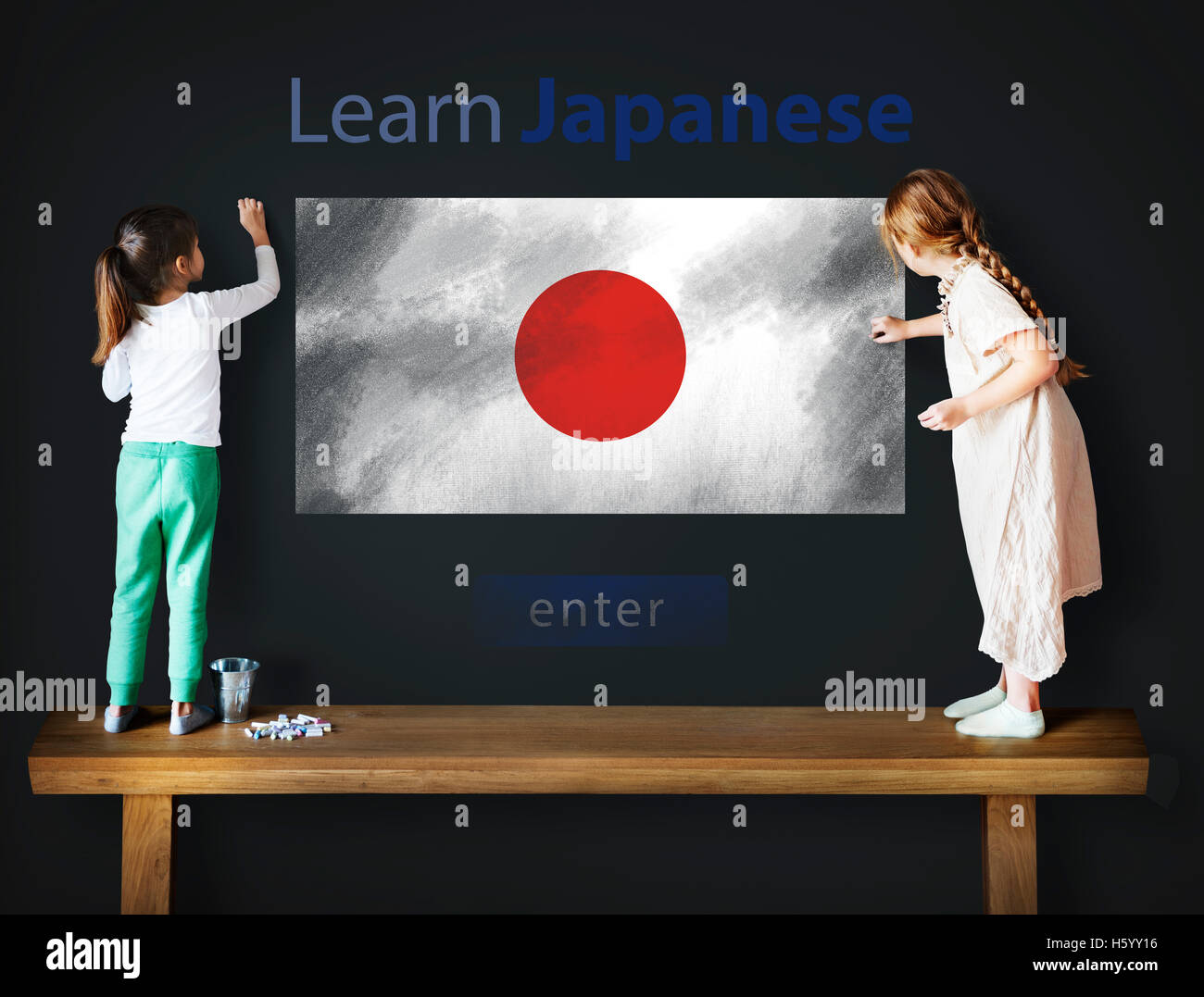 Learn Japanese Language Online Education Concept Stock Photo - Alamy