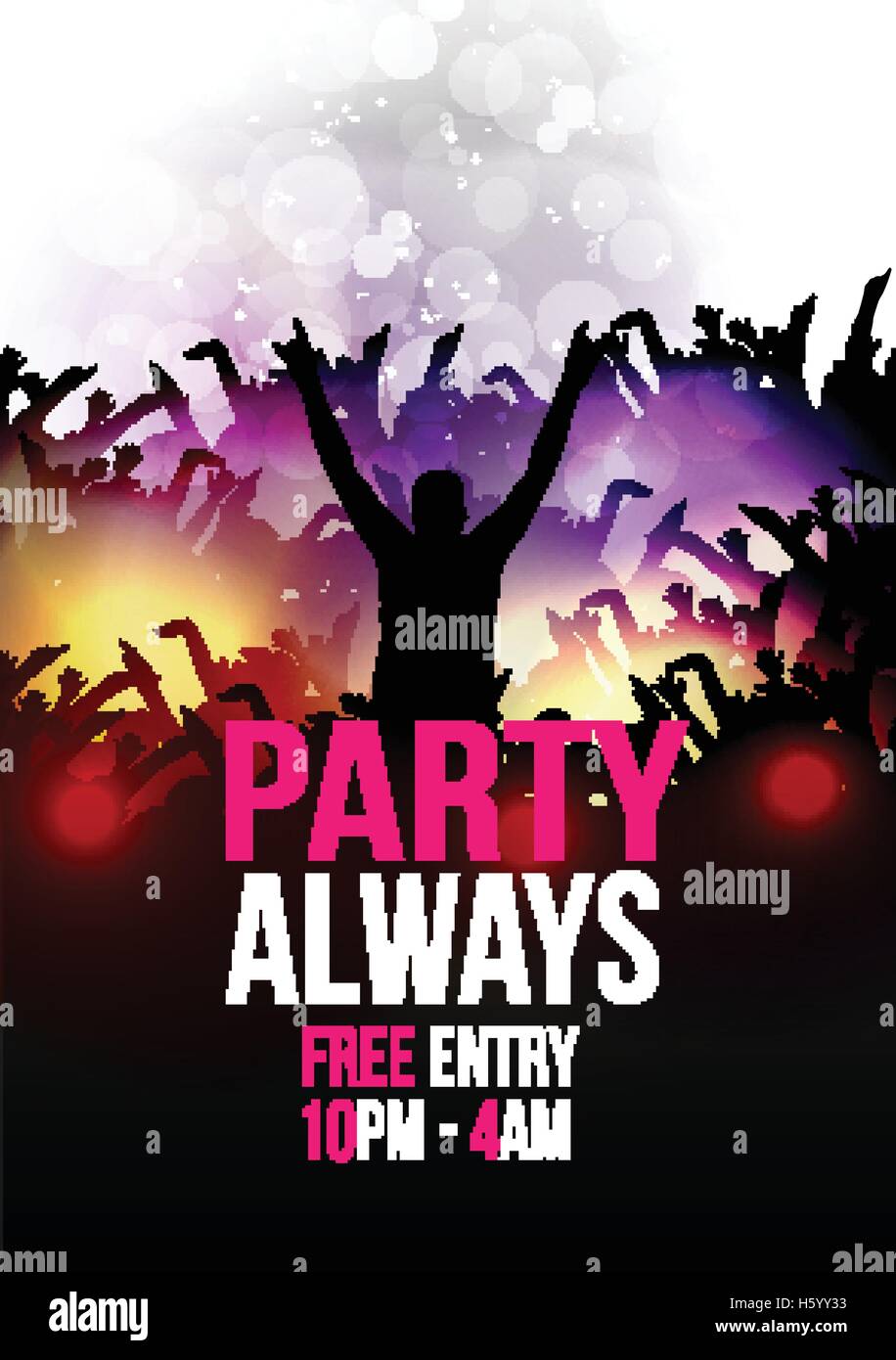 Dance Party Poster Background