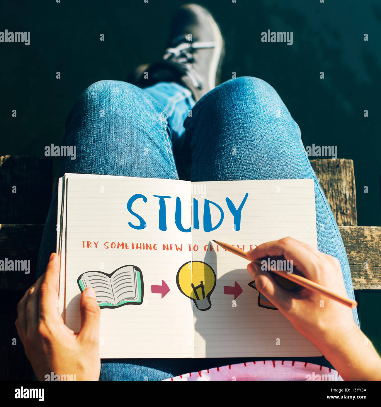 Knowledge Learning Lesson Study Concept Stock Photo - Alamy