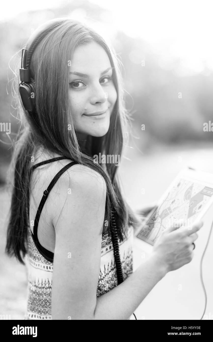 Adventure connecting Black and White Stock Photos & Images - Alamy