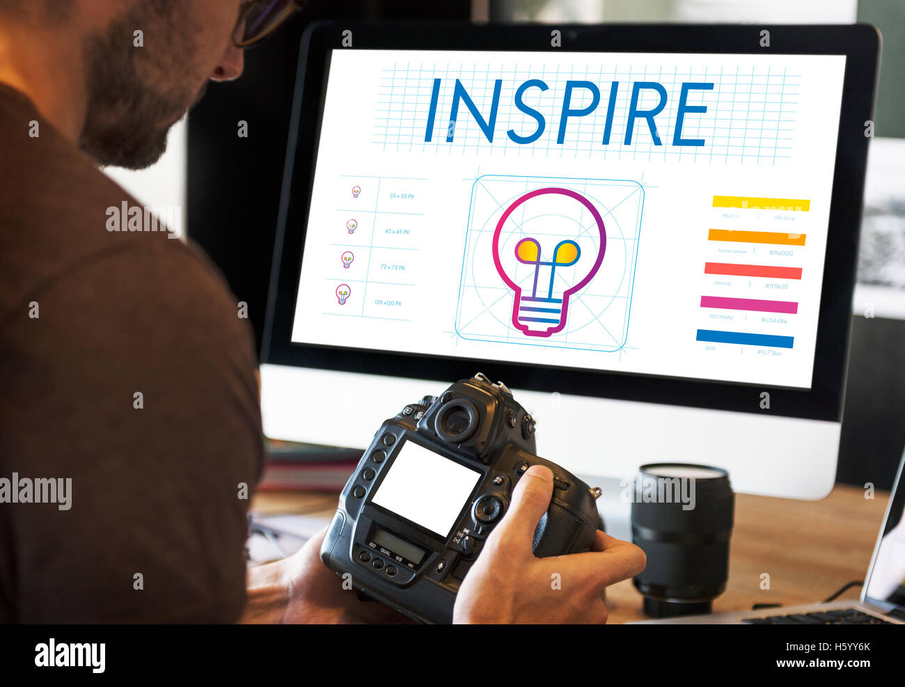 Branding Innovation Creative Inspire Concept Stock Photo - Alamy