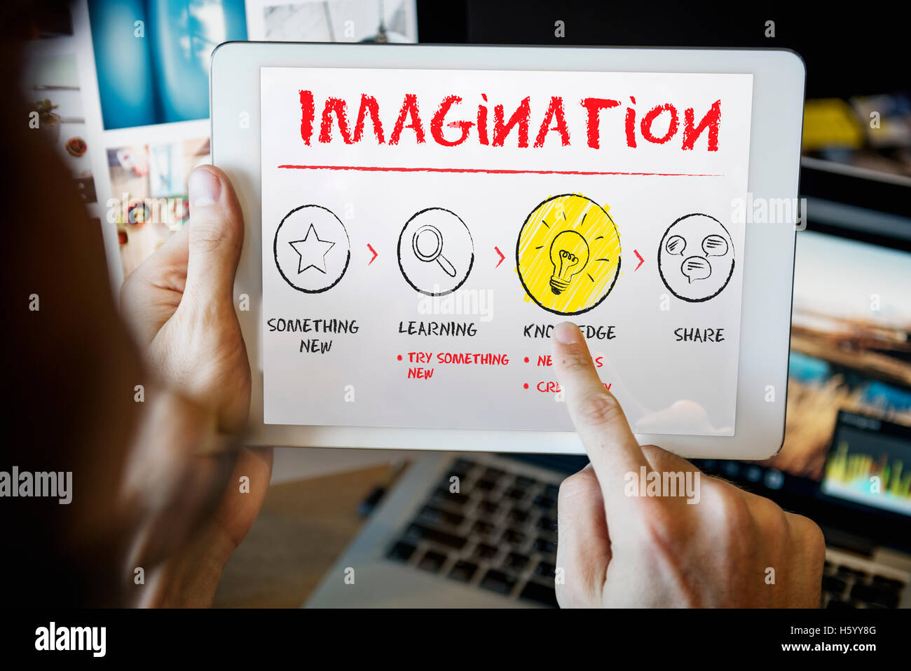 Create Imagination Innovation Inspiration Ideas Concept Stock Photo - Alamy