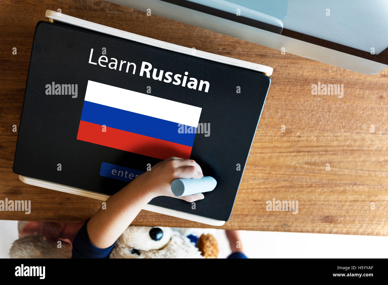 Learn Russian Language Online Education Concept Stock Photo - Alamy