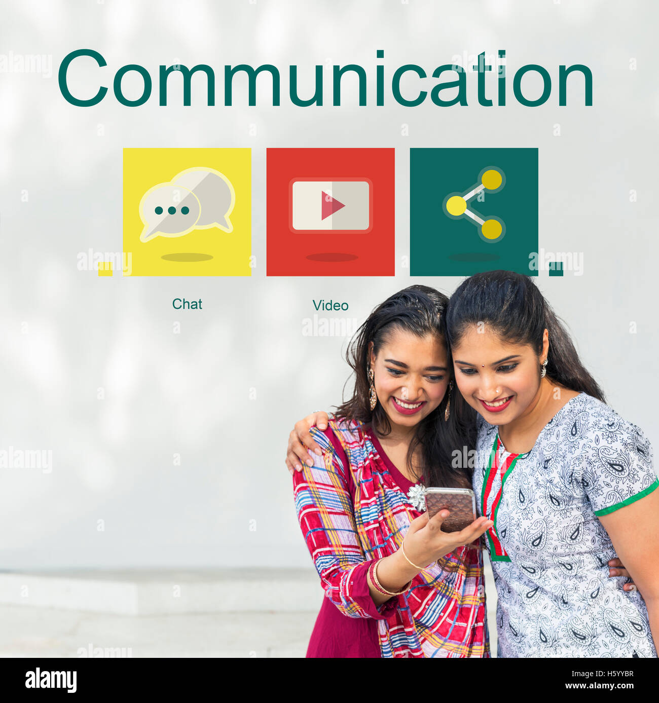 Communication Social Network Internet Concept Stock Photo - Alamy