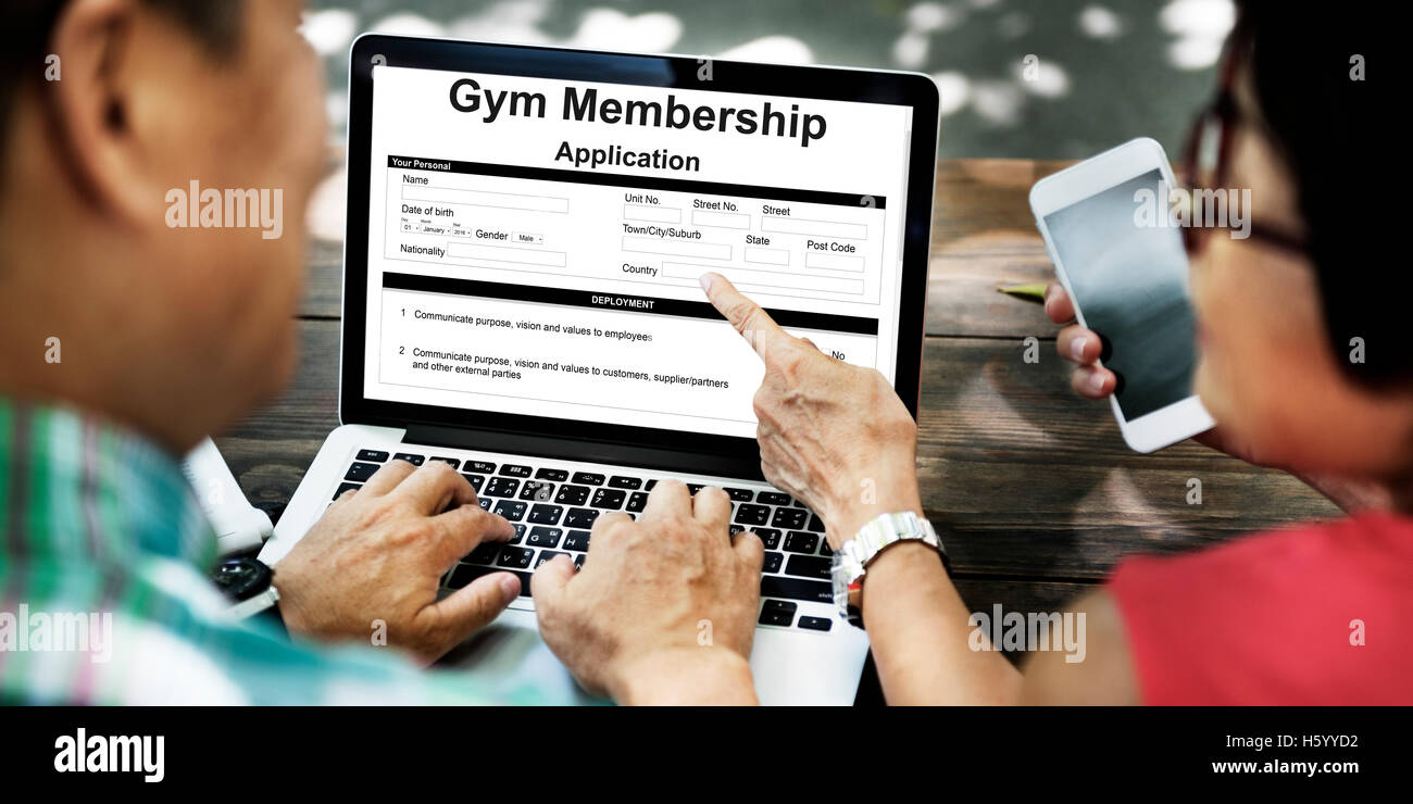 Gym membership form hi-res stock photography and images - Alamy