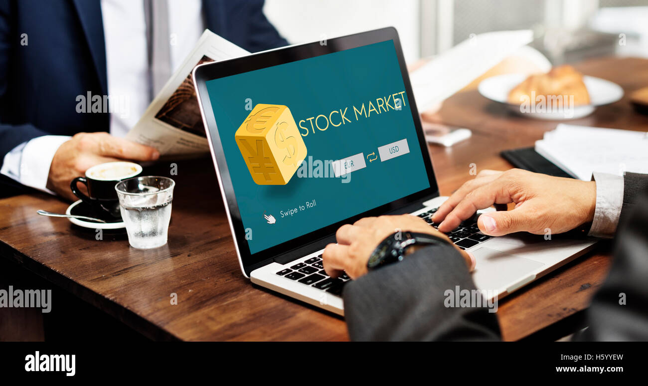 Currency Exchange Stock Market Financial Graphic Concept Stock Photo ...