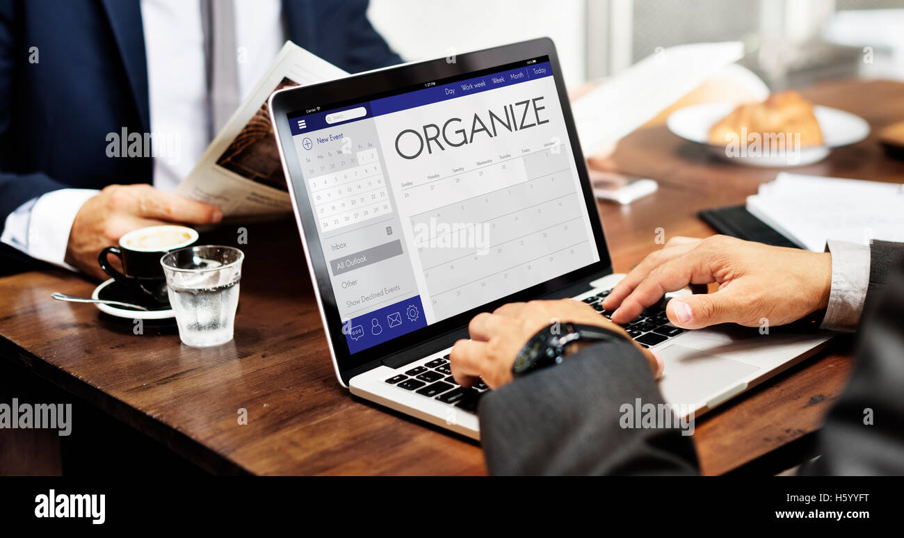 Schedule Calendar Agenda Reminder Personal Organizer Concept Stock ...