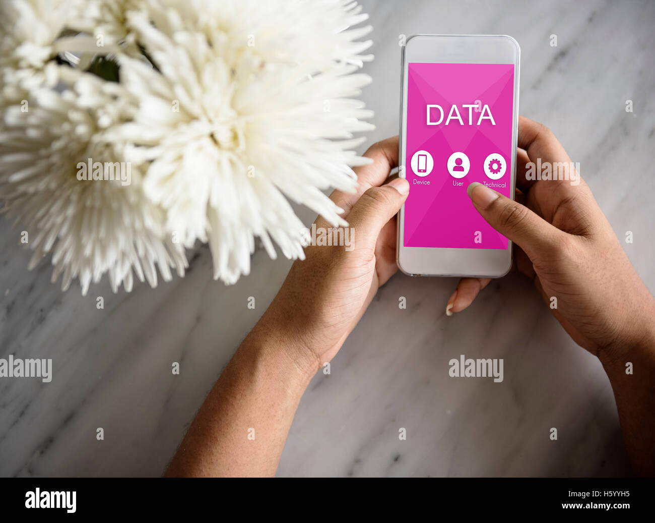 Data Website Network Application Concept Stock Photo - Alamy