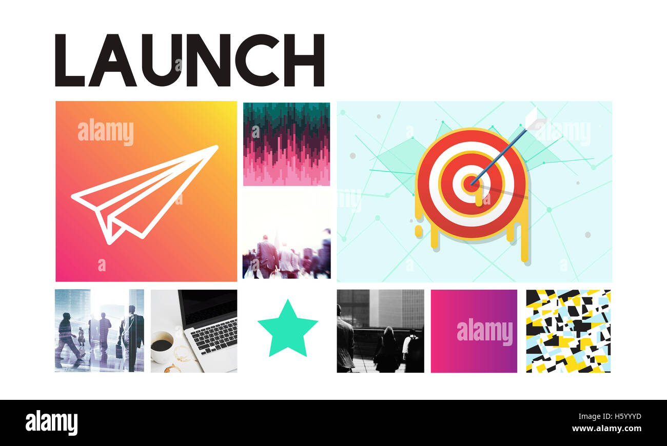 Goals Target Startup Launch Success Brand Concept Stock Photo - Alamy