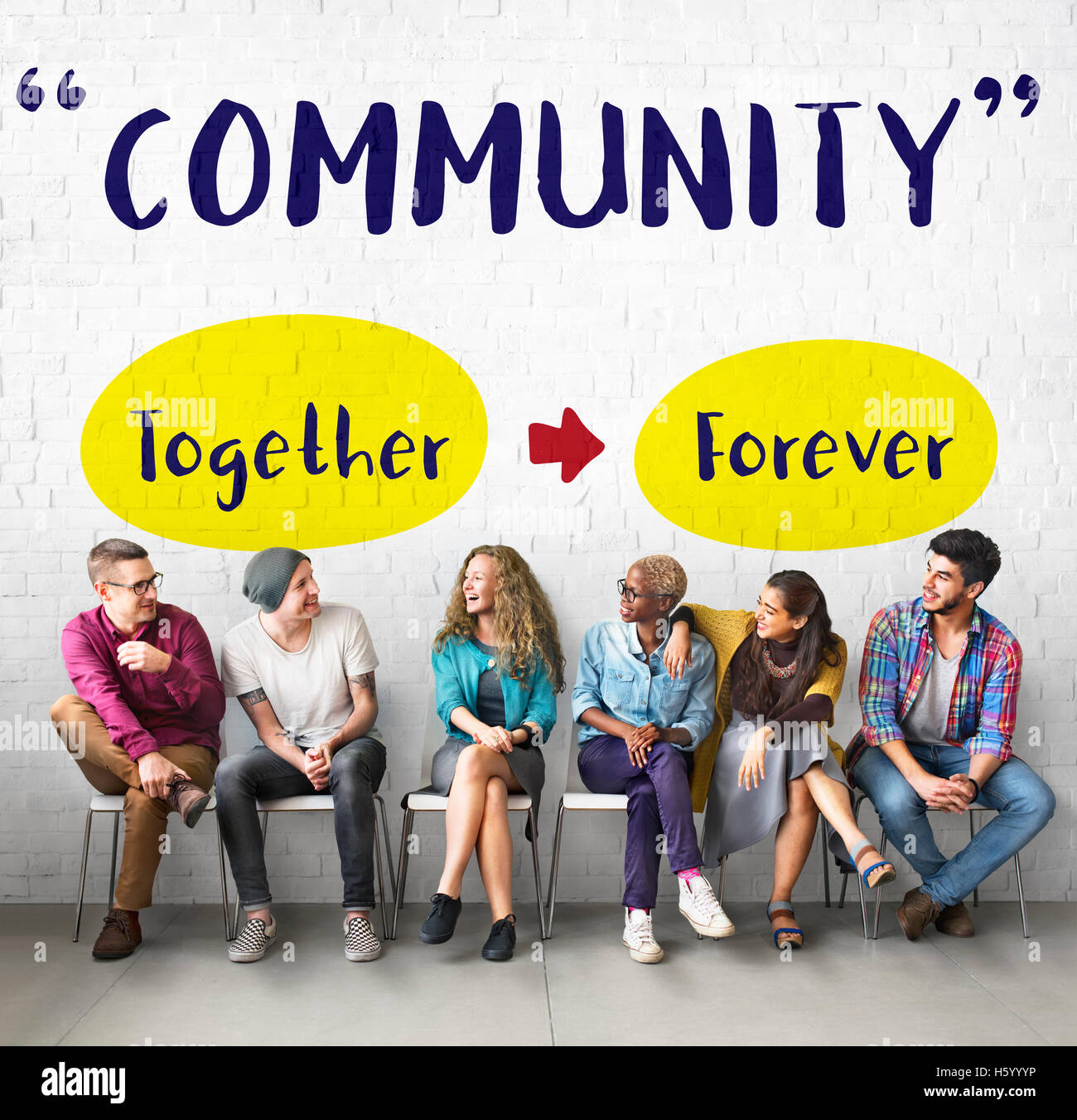 Friends Harmony Fellowship Togetherness Concept Stock Photo - Alamy