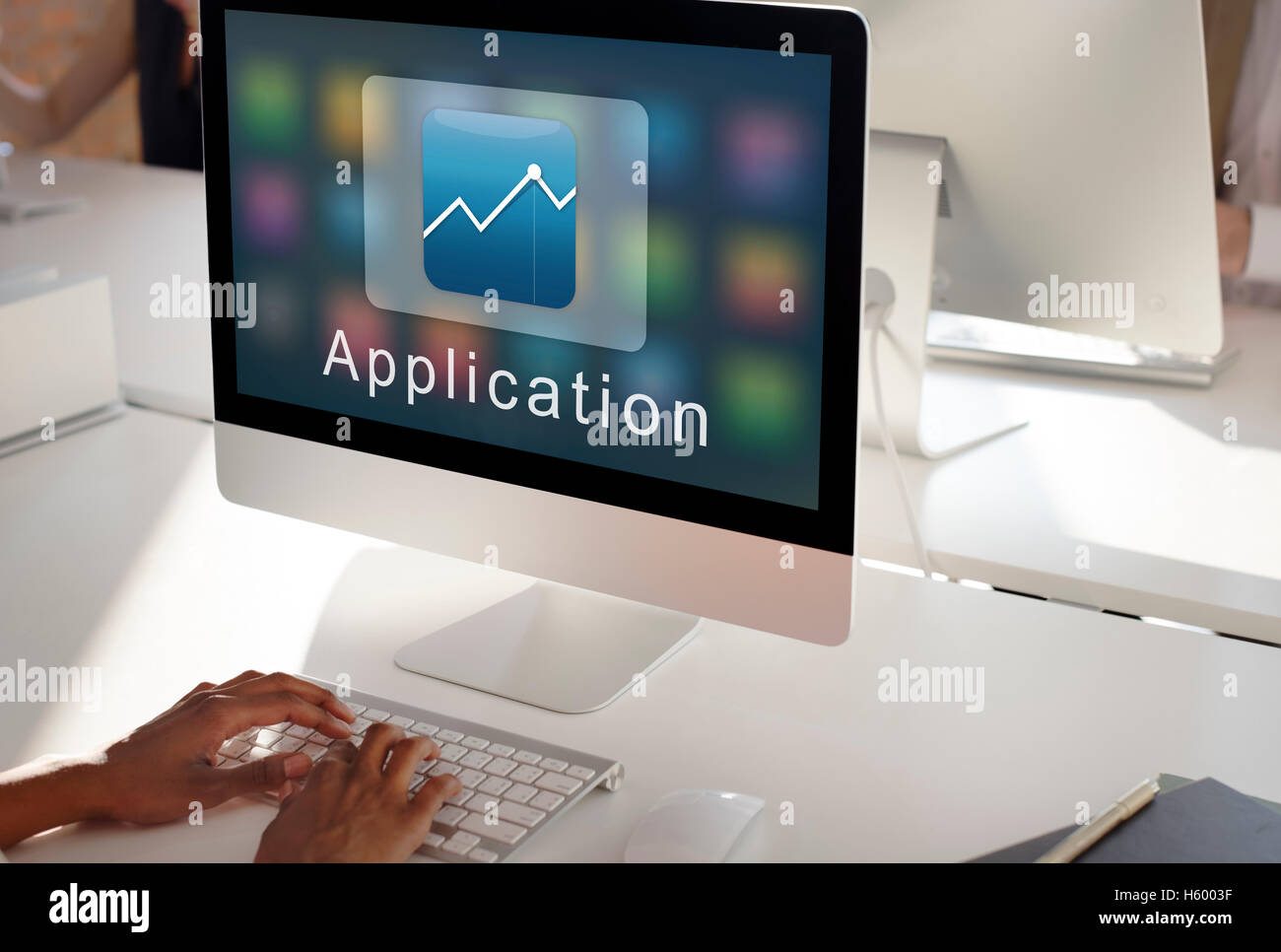 Application Business Communication Graphic Concept Stock Photo - Alamy