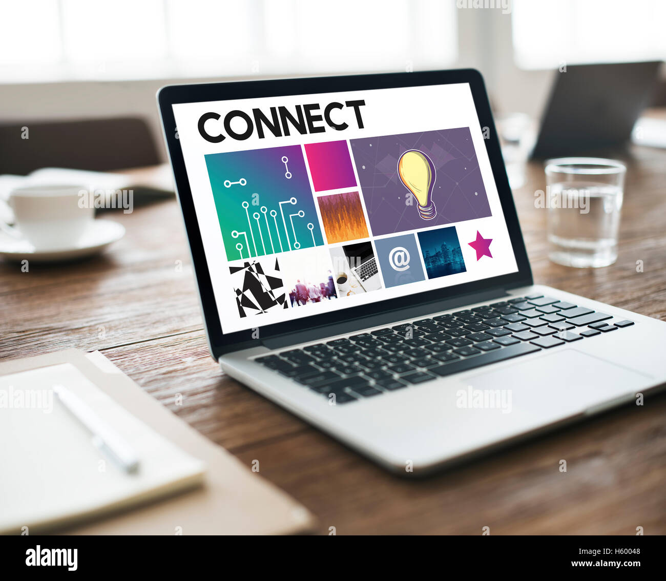 Connect Technology Cyberspace Network Concept Stock Photo - Alamy
