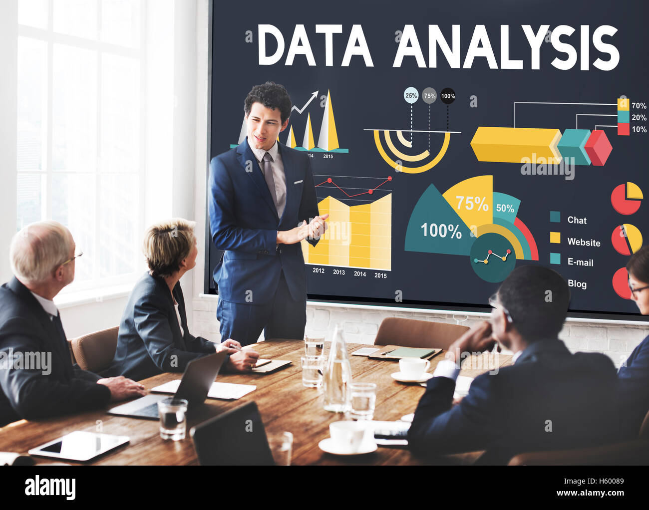 Data Analysis Percentage Business Chart Concept Stock Photo - Alamy