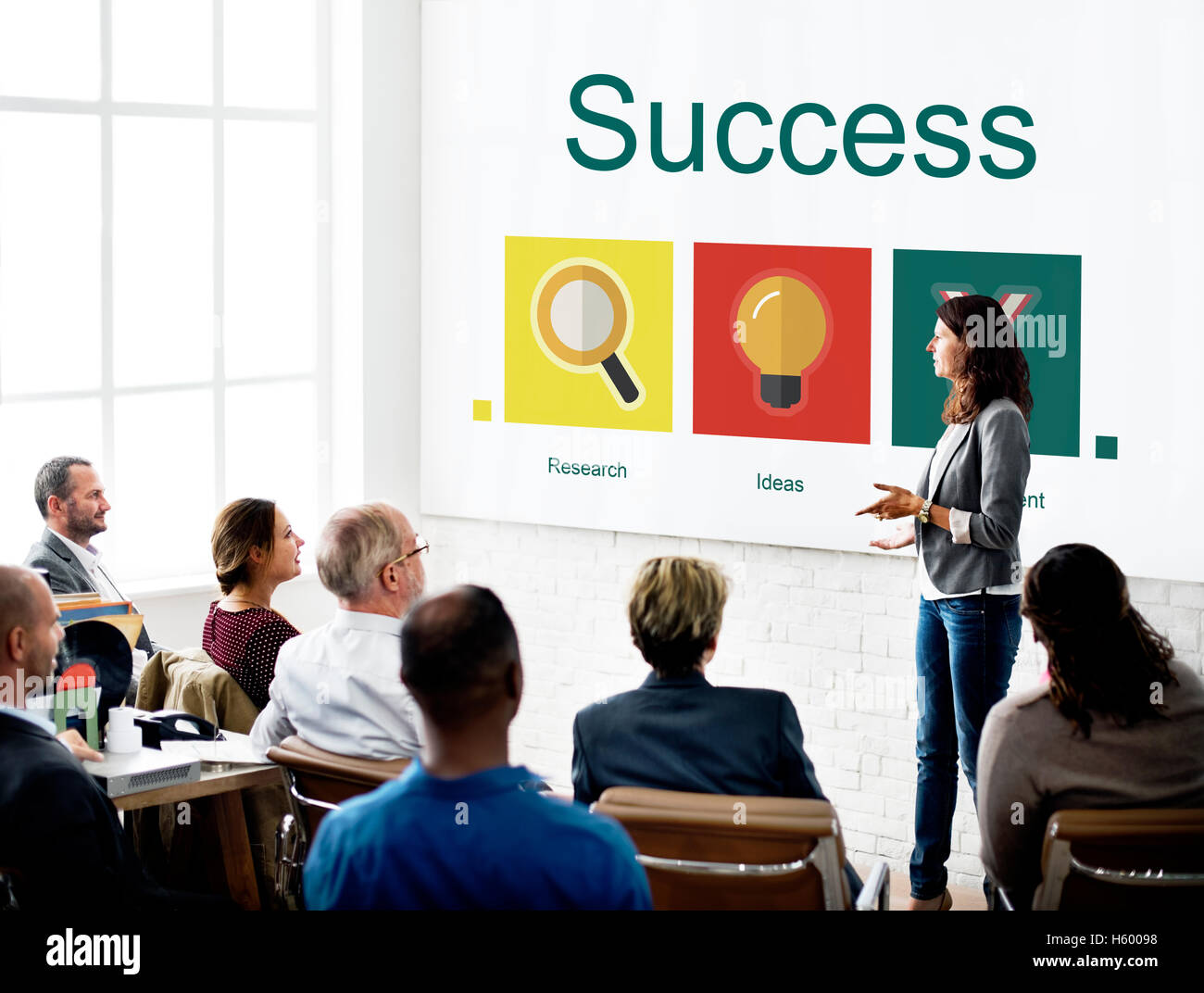 Business Plan Strategy Target Goals Graphic Concept Stock Photo - Alamy
