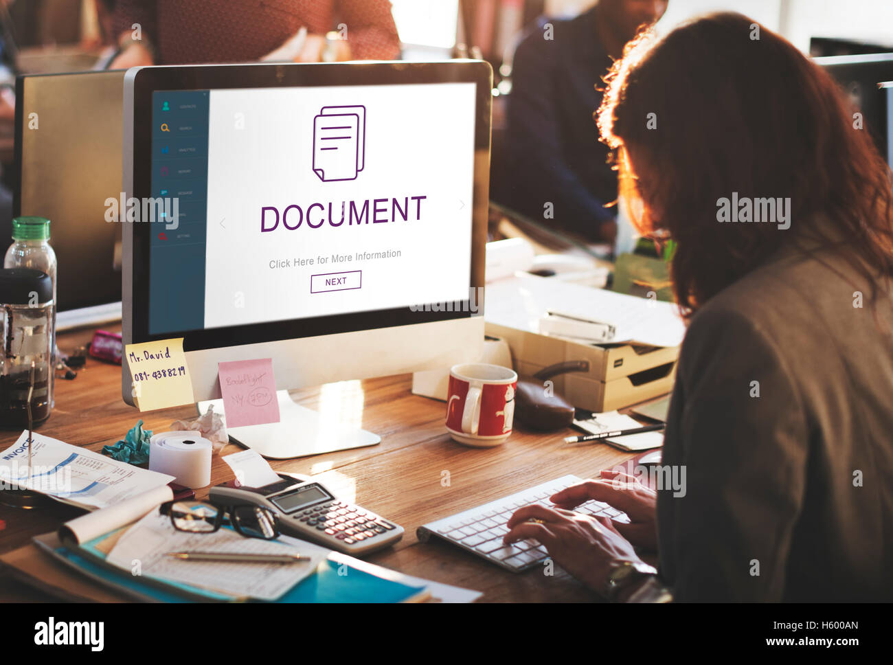 Document File Data Information Concept Stock Photo - Alamy