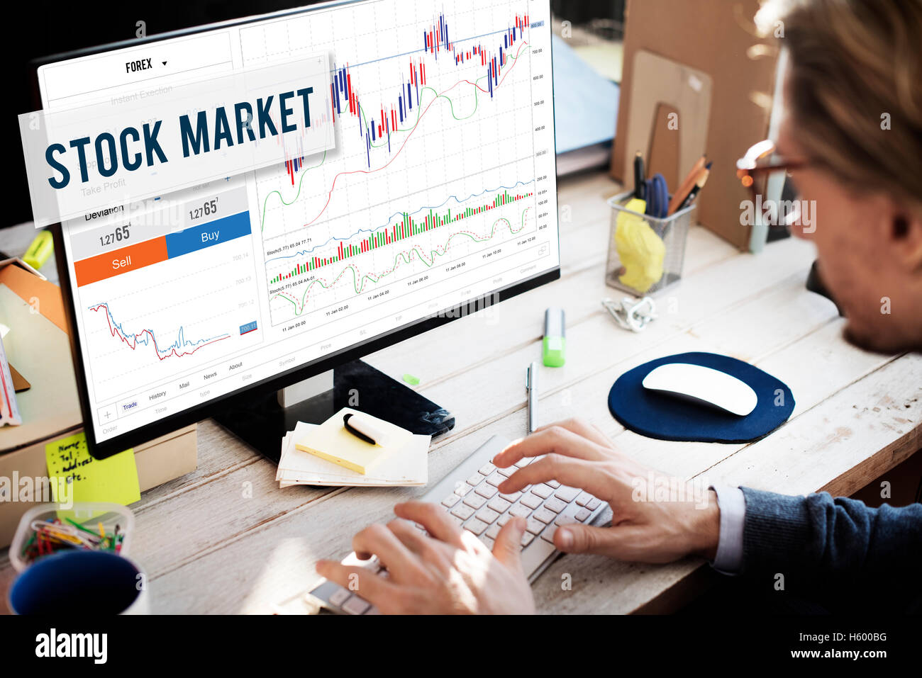 Stock Market Results Stock Trade Forex Shares Concept Stock Photo - Alamy