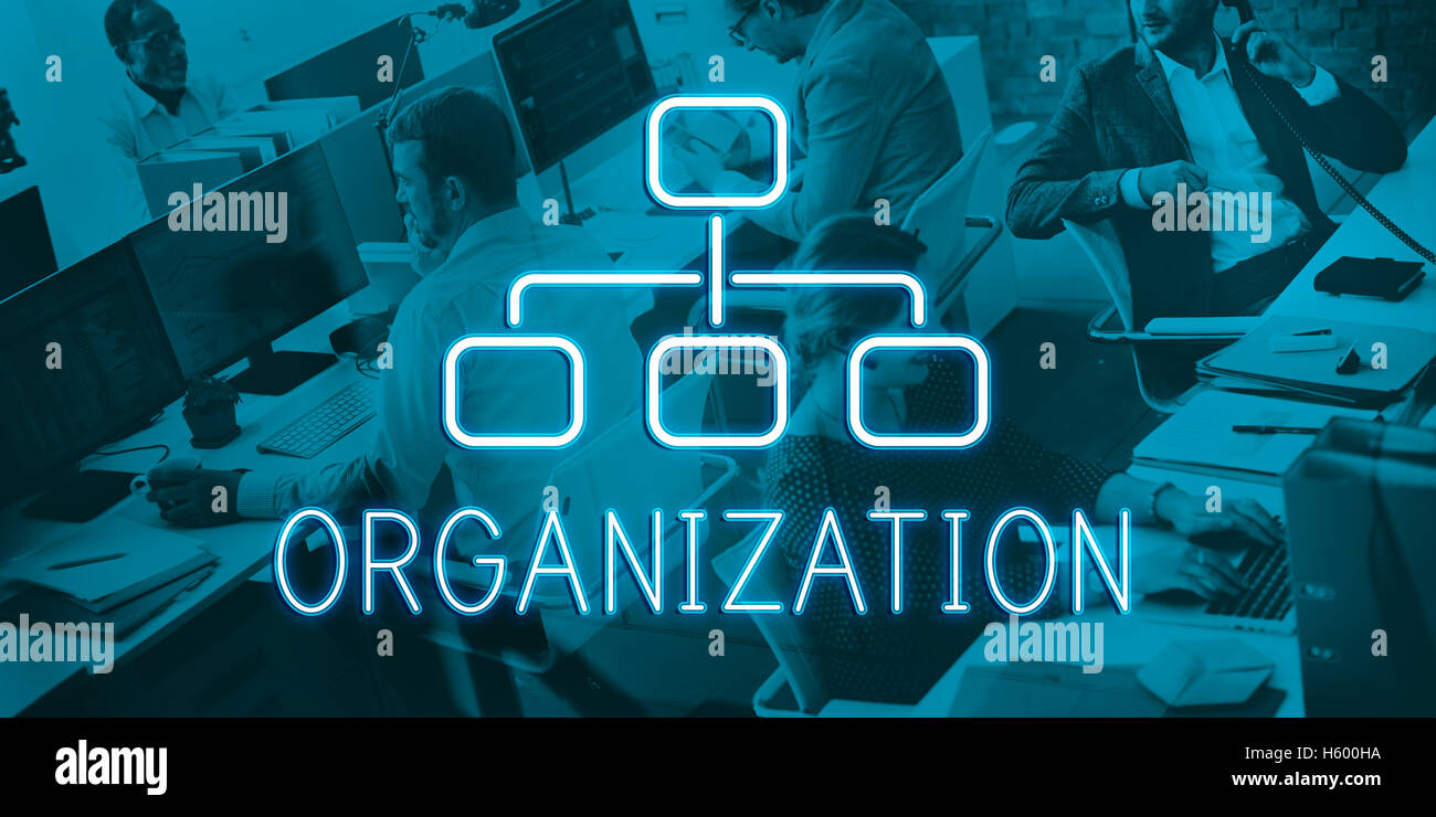 Organization Chart Business Company Concept Stock Photo - Alamy