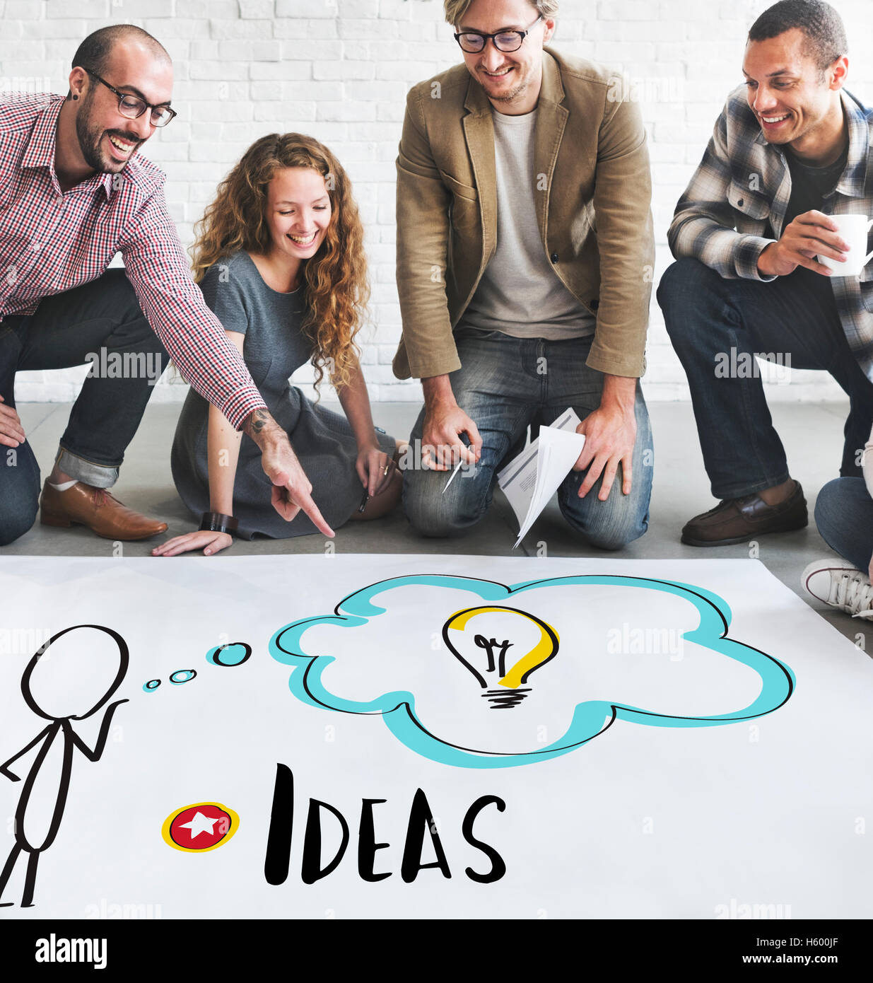 Ideas Creative Innovation Design Concept Stock Photo - Alamy