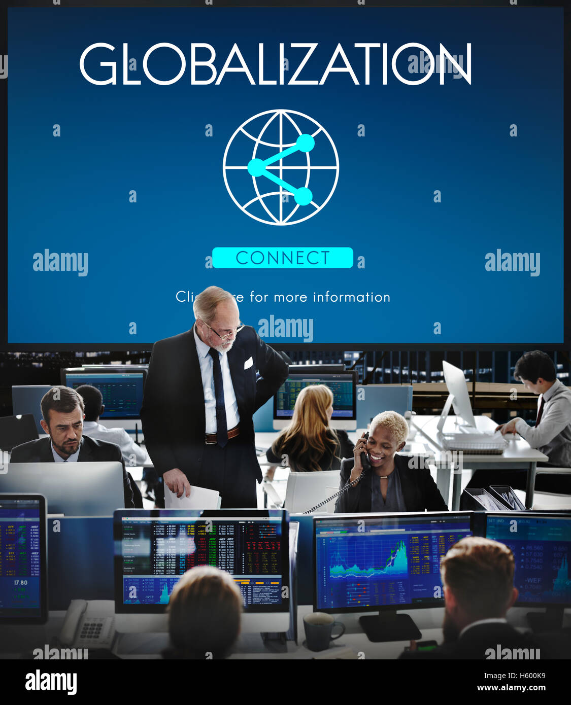 Globalization Technology Internet Connect Concept Stock Photo - Alamy