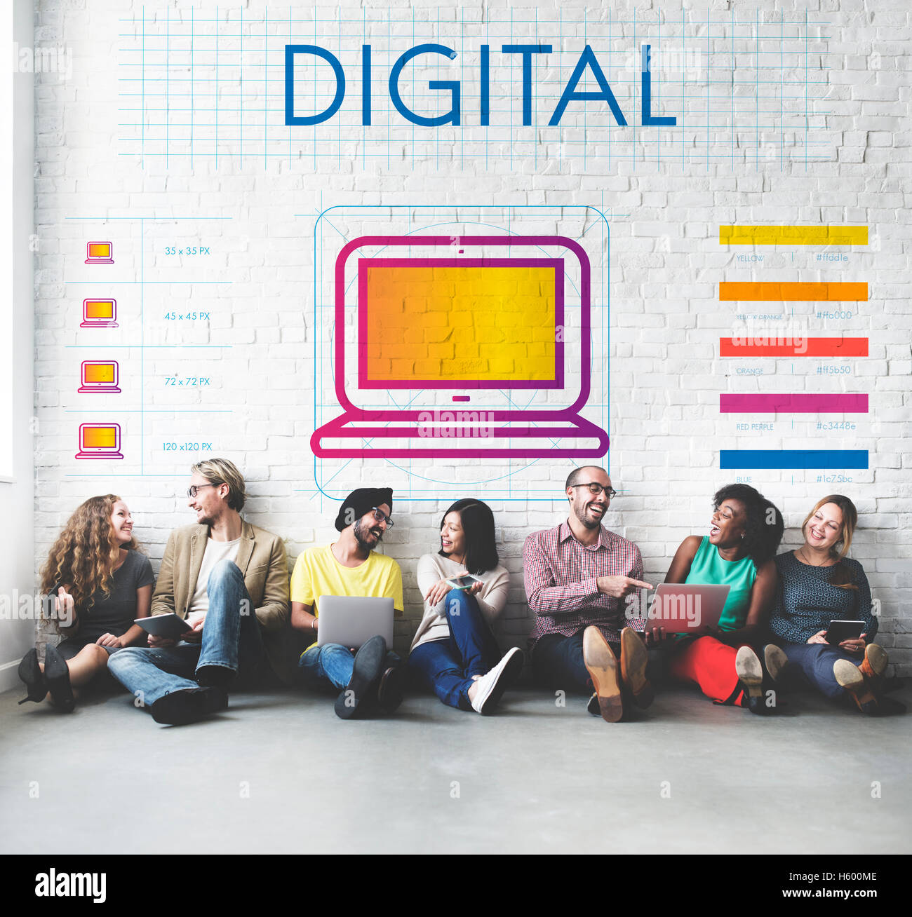 Digital Devices Innovation Multimedia Concept Stock Photo - Alamy