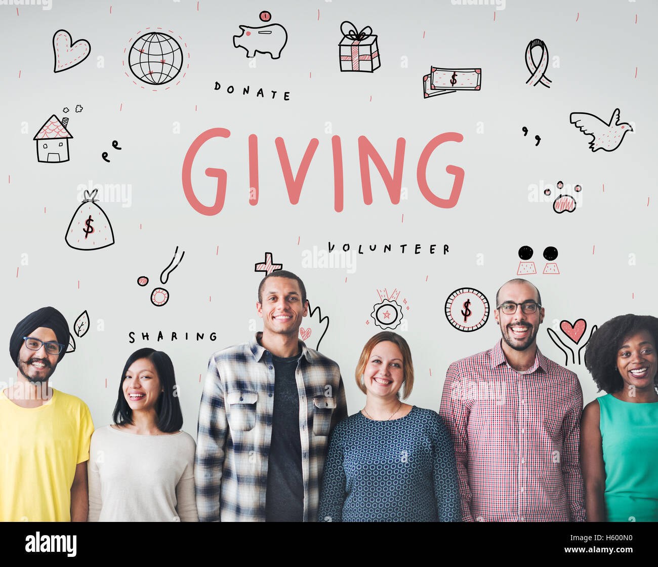 Giving Donations Charity Foundation Support Concept Stock Photo - Alamy