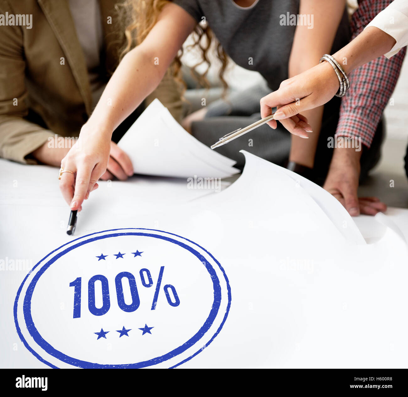 100% Approved Guarantee Quality Certificate Trustworthy Concept Stock ...