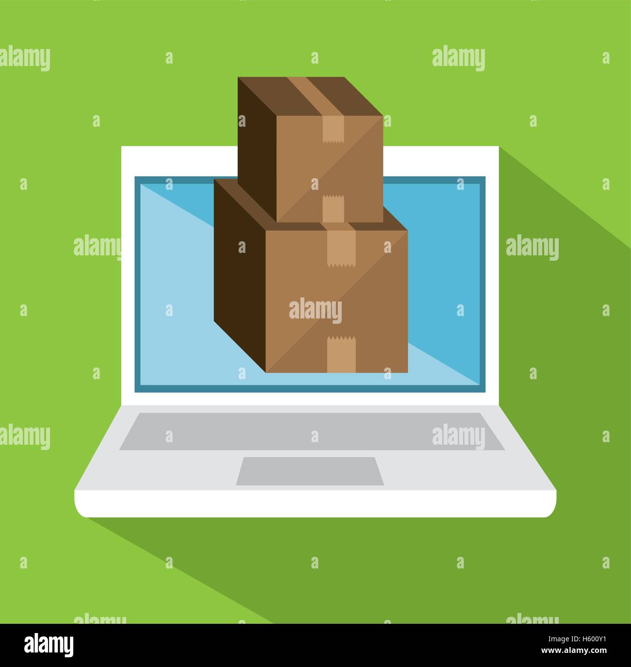 e-shopping package cargo design icon Stock Vector Image & Art - Alamy