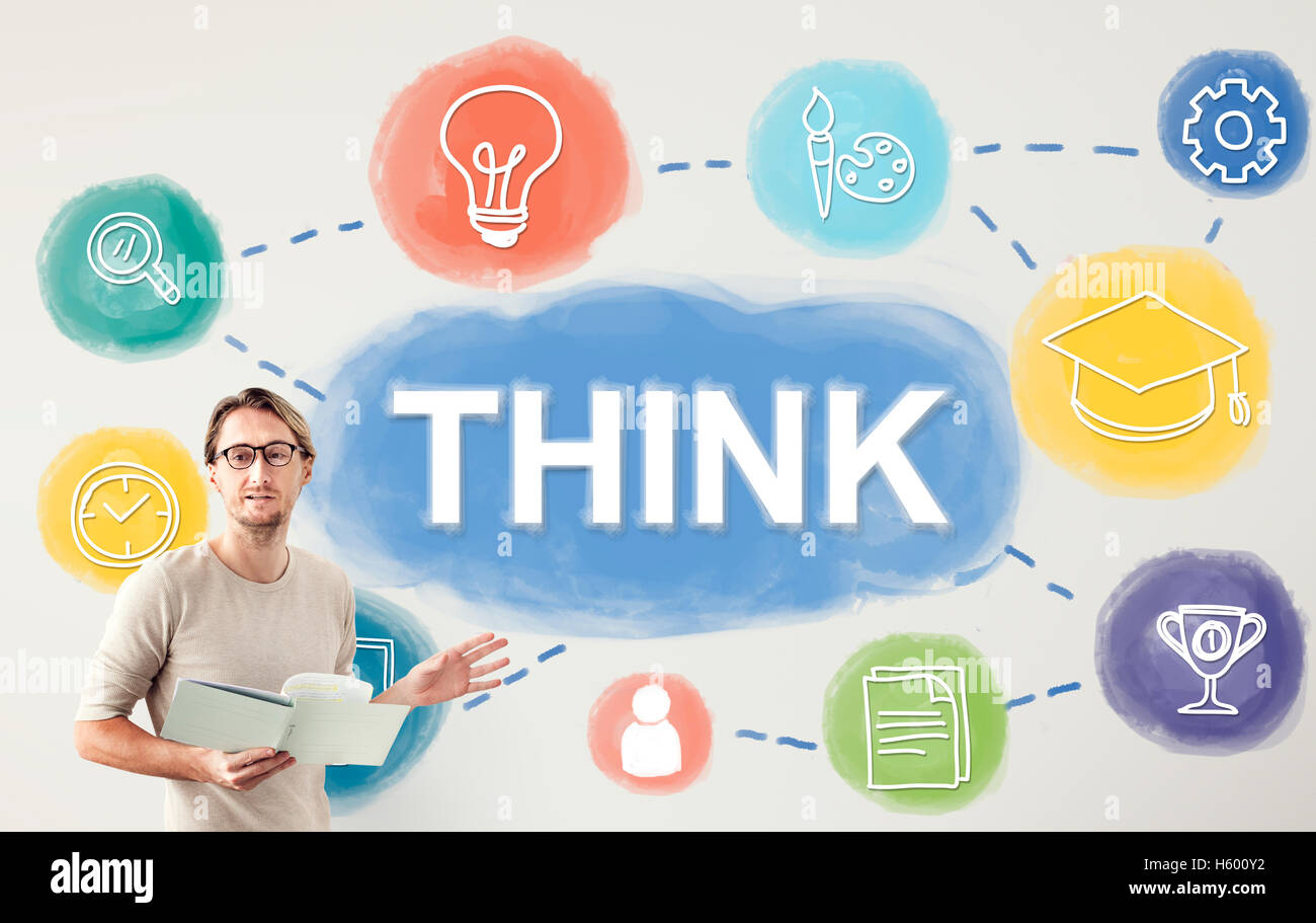 Creative Think Big Brainstorming Graphic Concept Stock Photo - Alamy