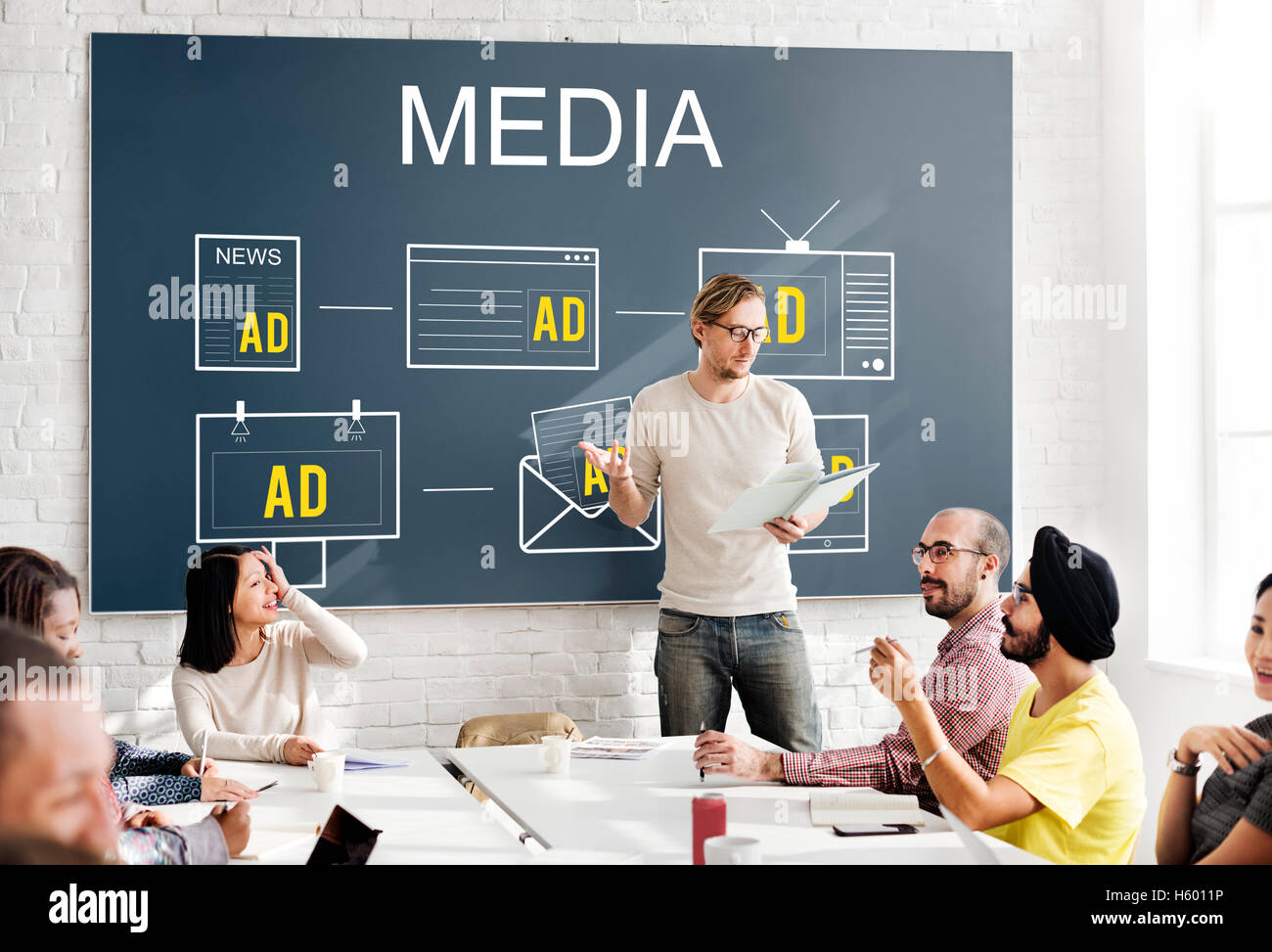 Multimedia Media Entertainment Communication Connection Concept Stock ...