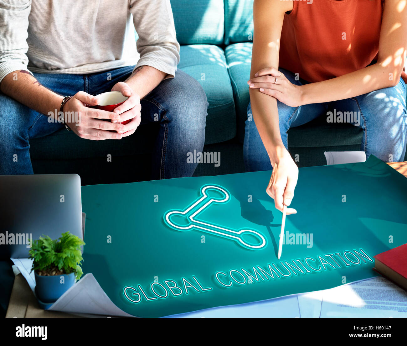 Communication Connection Digital Graphic Concept Stock Photo - Alamy